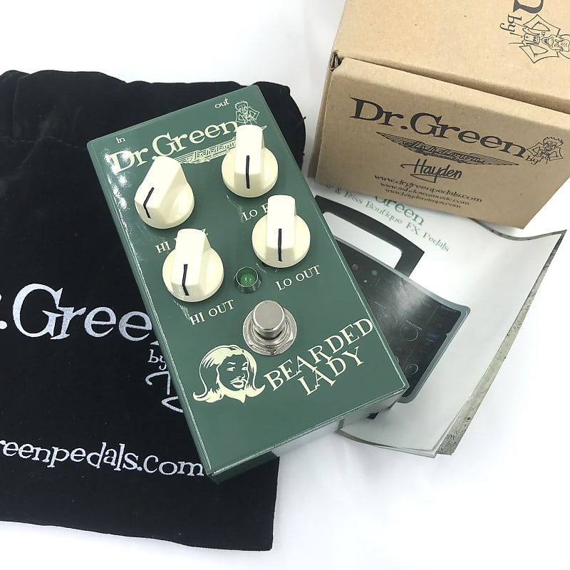 Ashdown Bearded Lady Dr. Green Pedal vintage fuzz | Reverb