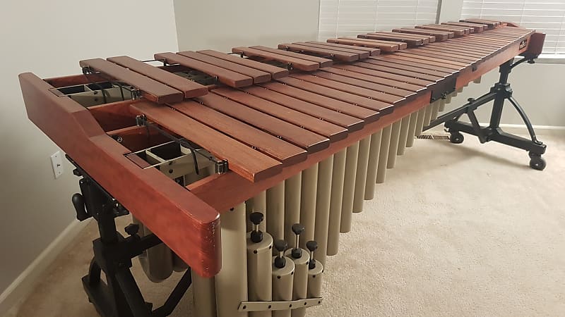 DeMorrow-Majestic 5-oct rosewood marimba, with road bags | Reverb