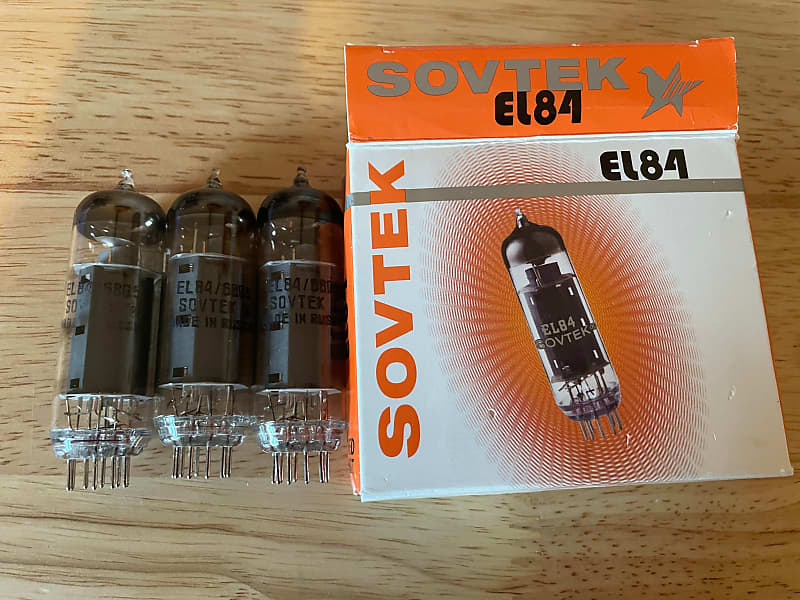 3x Sovtek EL84 Power Tubes Matched | Reverb
