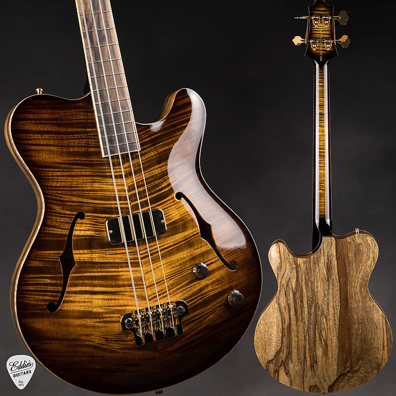 Nik Huber Rietbergen Bass - Charcoal Burst | Reverb