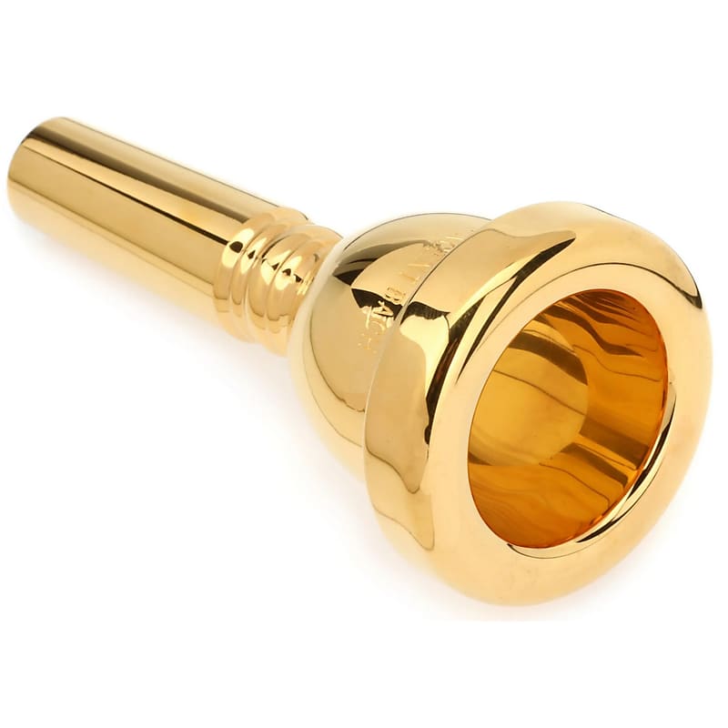 Bach Classic Trombone Large Shank Gold Plated Mouthpiece 2G | Reverb
