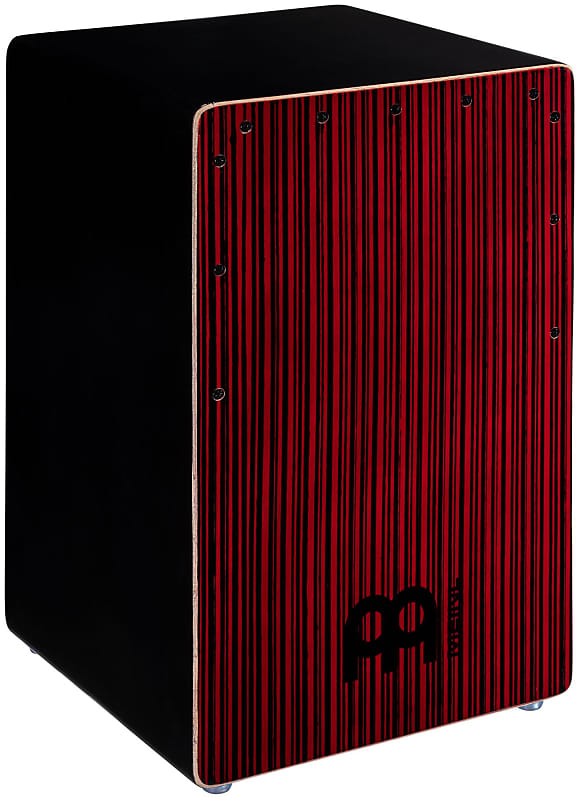 Meinl Percussion Jumbo Backbeat Bass Cajon - Crimson Stripe | Reverb