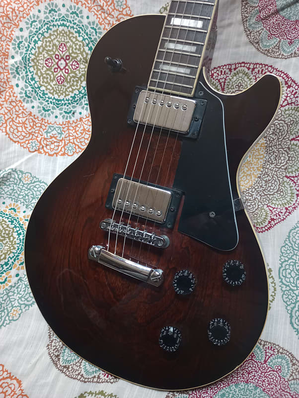 Vintage Cort MIK LP copy rare Ca. 1980 - Dark Walnut burst | Reverb