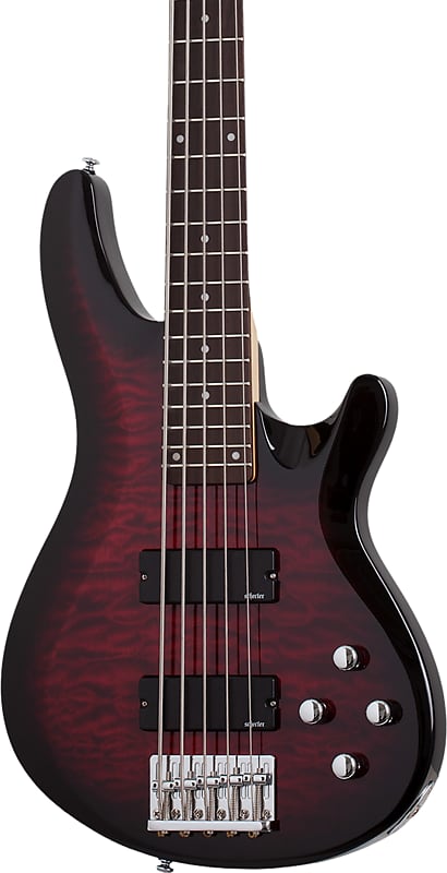 Schecter C-5 Plus 5-String Bass Guitar, Rosewood Fingerboard, | Reverb