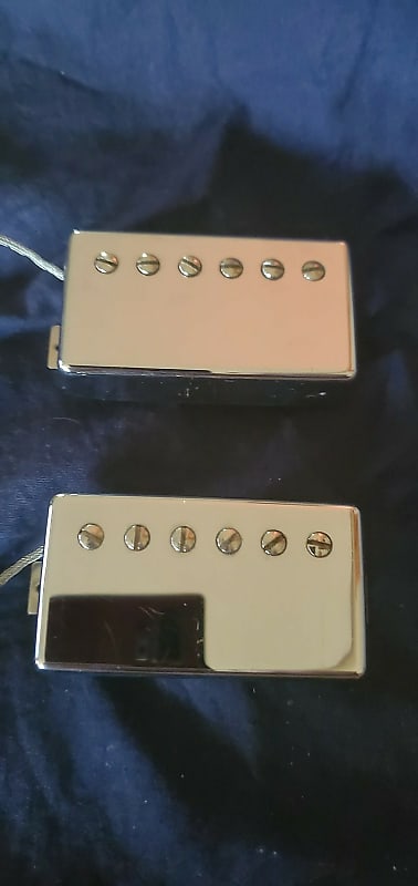 Set Of Gibson 57 Classic Pickups 2016 Nickel | Reverb