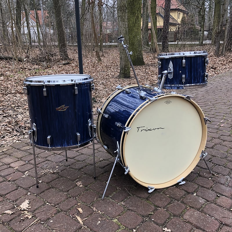 Trixon Luxus 1964 Blue Stripes | Reverb