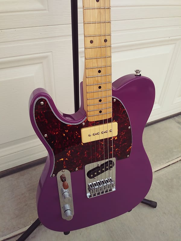 Custom Purple Rain Telecaster Left Handed P90 | Reverb
