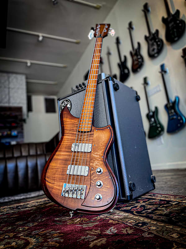 Dunable Yeti 5 String Bass Spalt/Flame Top USA Custom 2021 | Reverb
