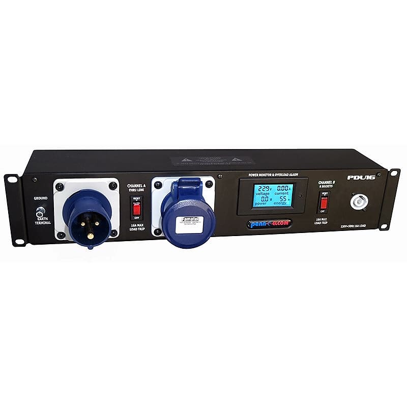 Penn PDU16PC. 16A Amp Rack Power Distro. CeeForm In/Out 8 x | Reverb