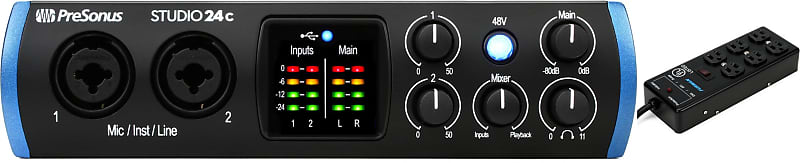 PreSonus Studio 24c USB-C Audio Interface Bundle with Furman | Reverb