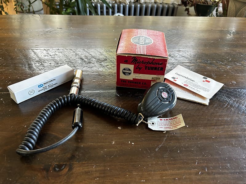 Turner J350C vintage mic in-box with matching trans., works! | Reverb