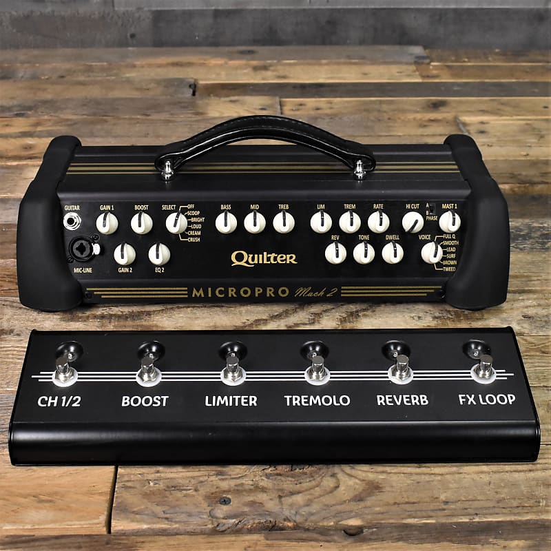Pre-Owned Quilter MicroPro Mach 2 Head with Footswitch and | Reverb