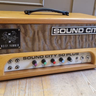 Sound City 50 Plus Valve Guitar Amplifier Head Custom Cherry | Reverb