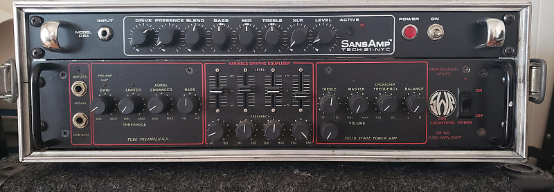 SWR SM-400 (early model) + SansAmp RBI with an Anvil case | Reverb