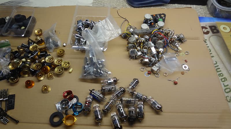 Guitar/amp Parts Grab Bag - Tubes, Tuners, Knobs, Pots, Feet, | Reverb