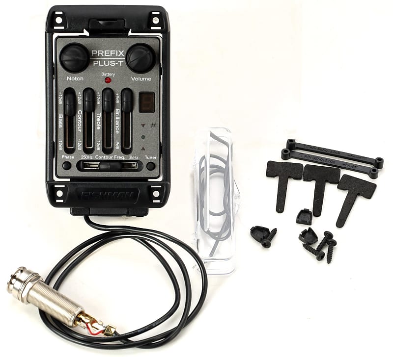 Fishman Prefix Plus-T Onboard Acoustic Preamp - Wide Format | Reverb
