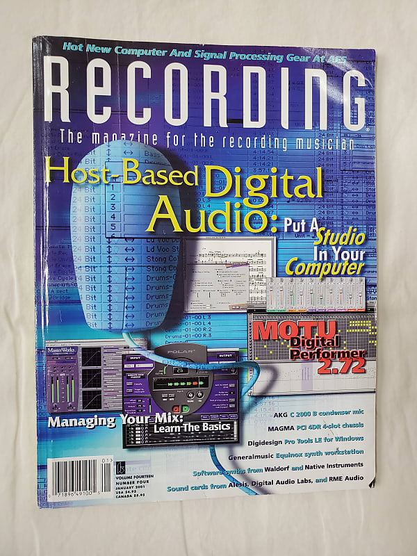 Recording Magazine Back Issue January 2001 | Reverb Australia