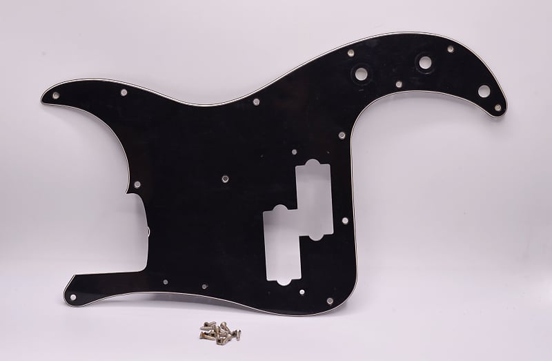 1977 Vintage Fender Precision Bass Pickguard ~Black~ PBass | Reverb