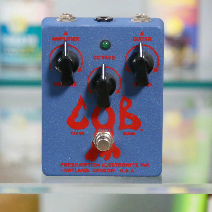 Prescription Electronics C.O.B - Blue with Red script | Reverb