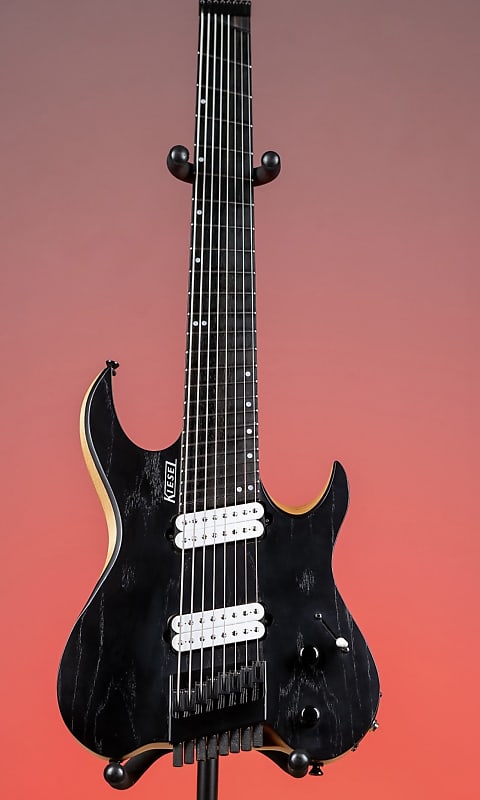 Kiesel Vader Multi Scale 8 String (VM8) 2018 - Black Raw-Tone | Reverb