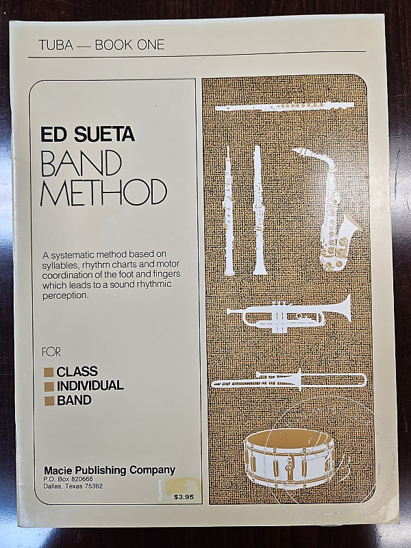 Macie Publishing Company Ed Sueta Band Method - Tuba Book One | Reverb