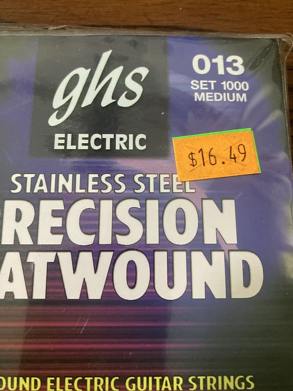 Ghs Set 1000 precision, flatwound 13 gauge electric guitar | Reverb