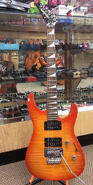 Used Jackson DX10D Dinky Deluxe Flame Top Electric Guitar | Reverb