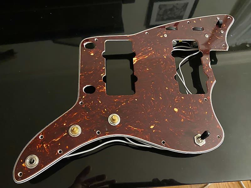 Fender Jazzmaster Pickguard and Wiring Harness- Tortoise | Reverb