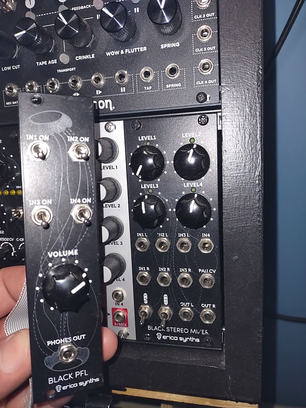 Erica Synths Blackstereo mixer and PFL | Reverb