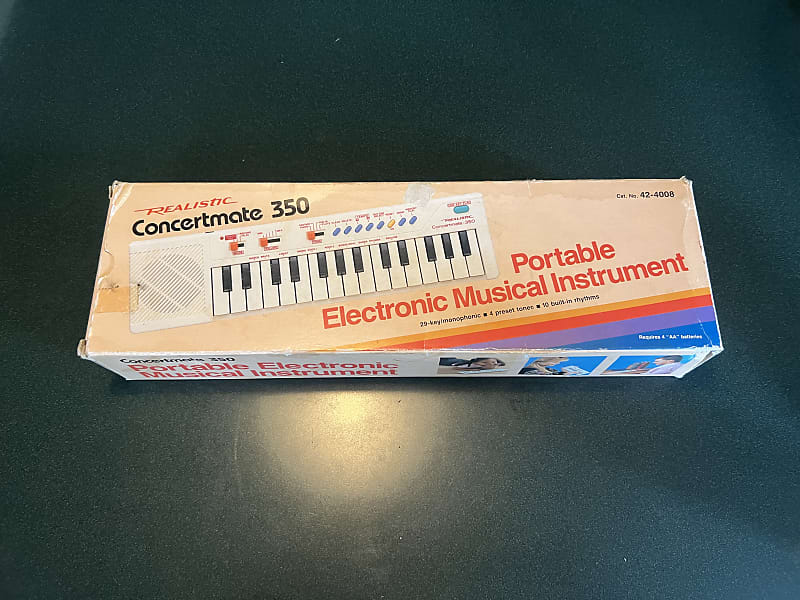 Realistic Concertmate 350 80s White CT-350 same as CASIO PT-1 | Reverb