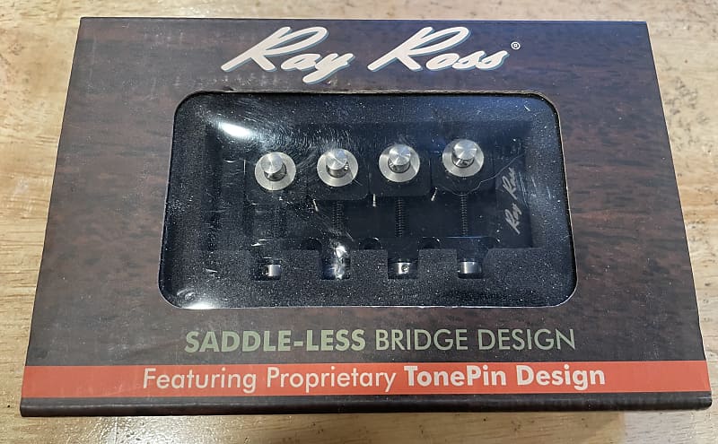 Ray Ross Saddle-less 4-String Bass Bridge Black | Reverb