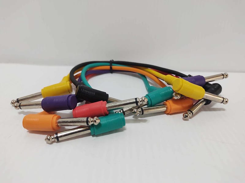 GROOVE FACTORY PATCH1000 Coloured 12" Angled Patch Cables | Reverb