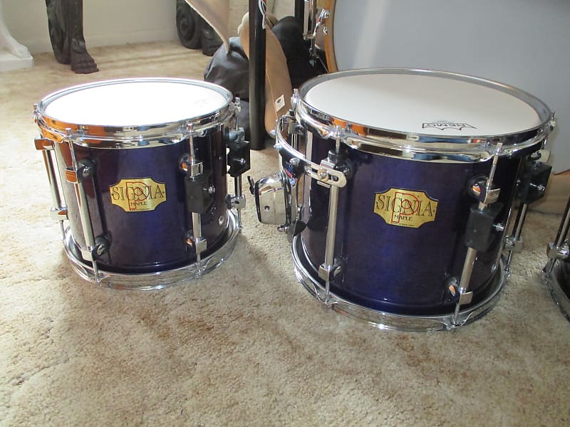 RARE! PREMIER SIGNIA 7 PC SAPPHIRE MAPLE DRUM SET - WOW - | Reverb