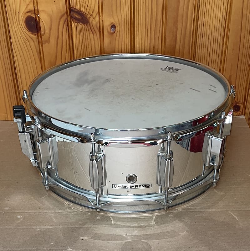 Vintage Remo Acousticon SE Quadura 14" X 5.5" Chrome Snare | Reverb