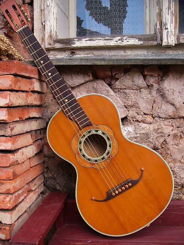 Antique Romantic guitar ca. 1900 | Reverb