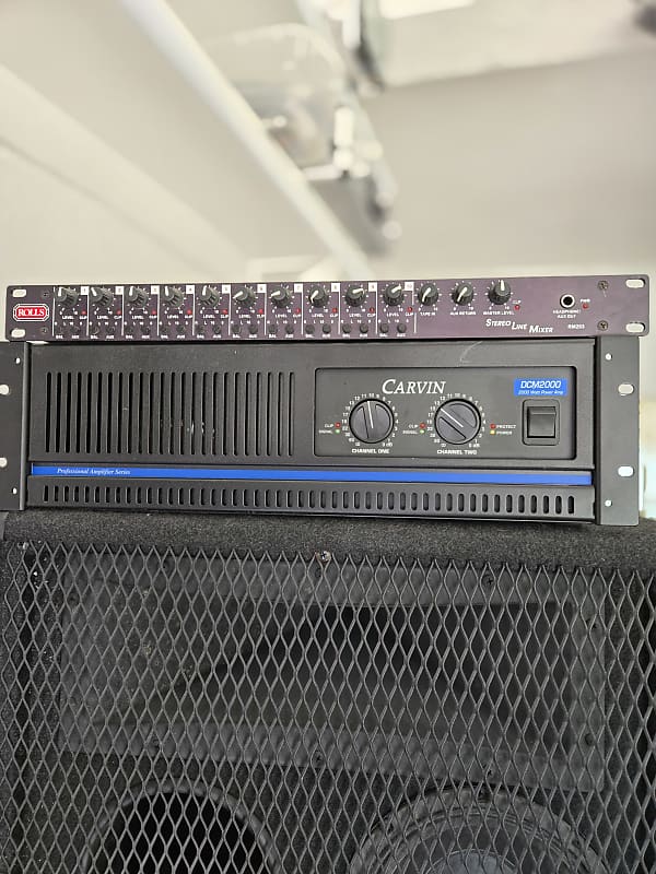 2000 watt PA SYSTEM Including 2 Carvin 1584 Speaker Cabinets | Reverb