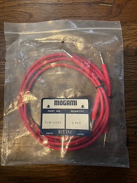 Mogami PJM 2405 Bantam 36" TT Patch Cable - Red Red | Reverb