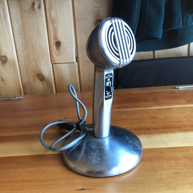 Vintage Astatic 200S Desktop Bullet Microphone and Stand | Reverb