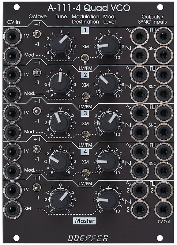Doepfer A-111-4v Quad precision VCO eurorack module | Reverb