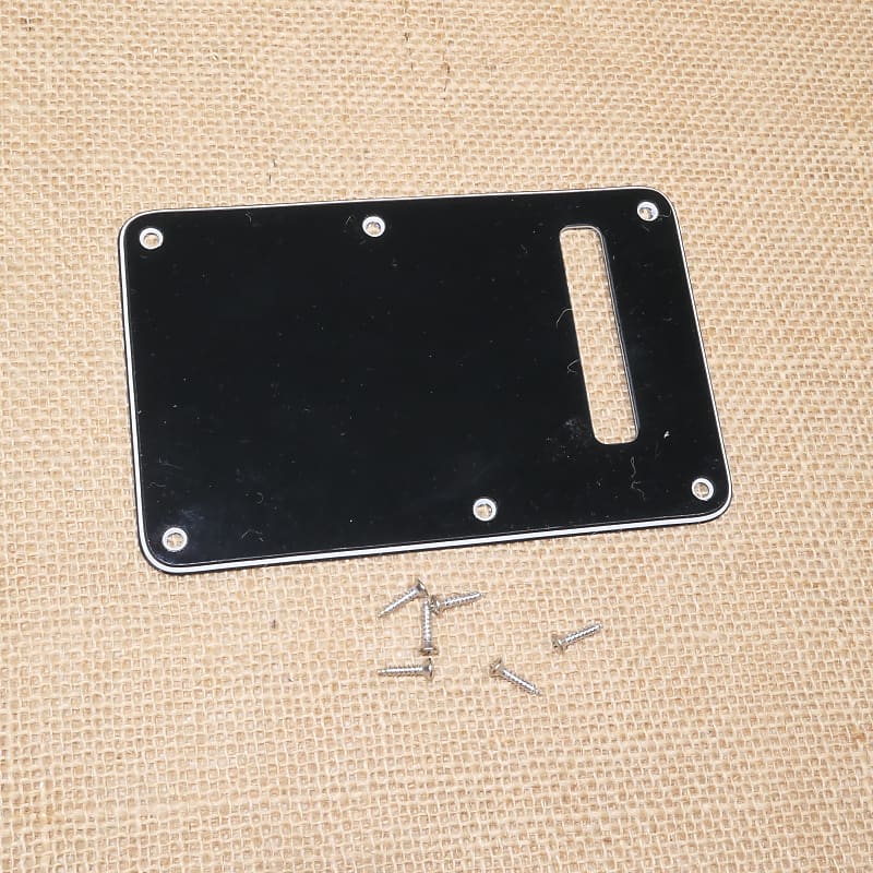 Genuine 2020 Fender Stratocaster Player Back Plate Black + | Reverb