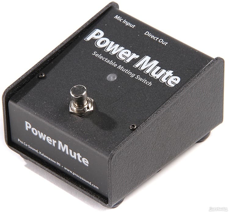 Pro Co Power Mute Active Microphone Muting Pedal | Reverb