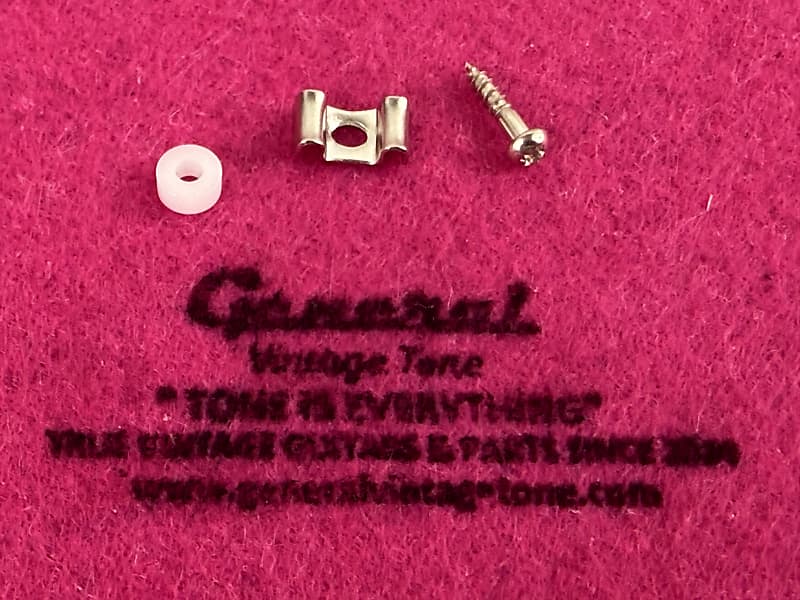 GVT® Vintage Pre-CBS Butterfly String Tree Retainer – Nickel | Reverb