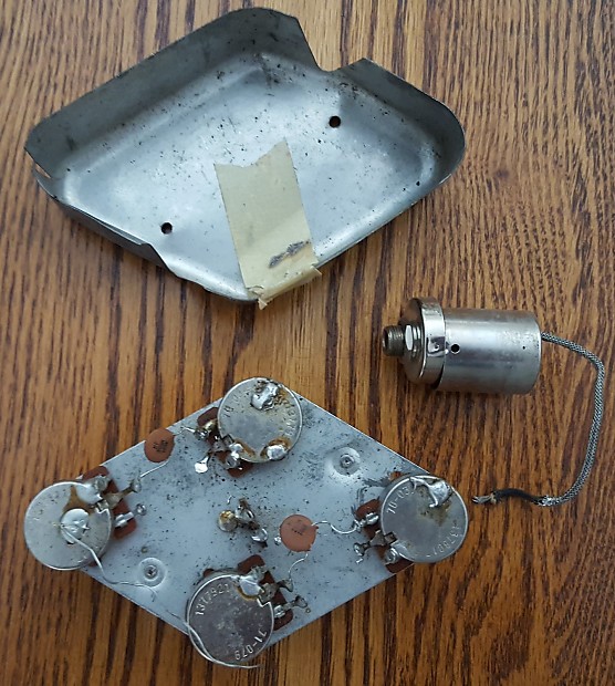 Gibson Volume/Tone Control Plate and Input Jack | Reverb