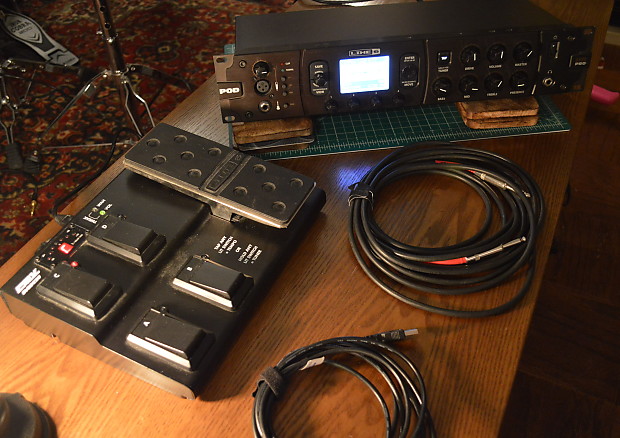 Line 6 Pod HD Pro Rack with FBV Floor Control Board Wah | Reverb