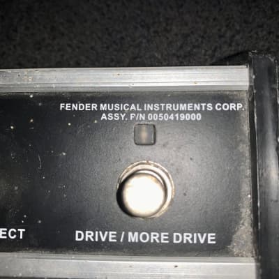 Fender Hot rod blues deluxe Footswitch. 2010s - Black | Reverb