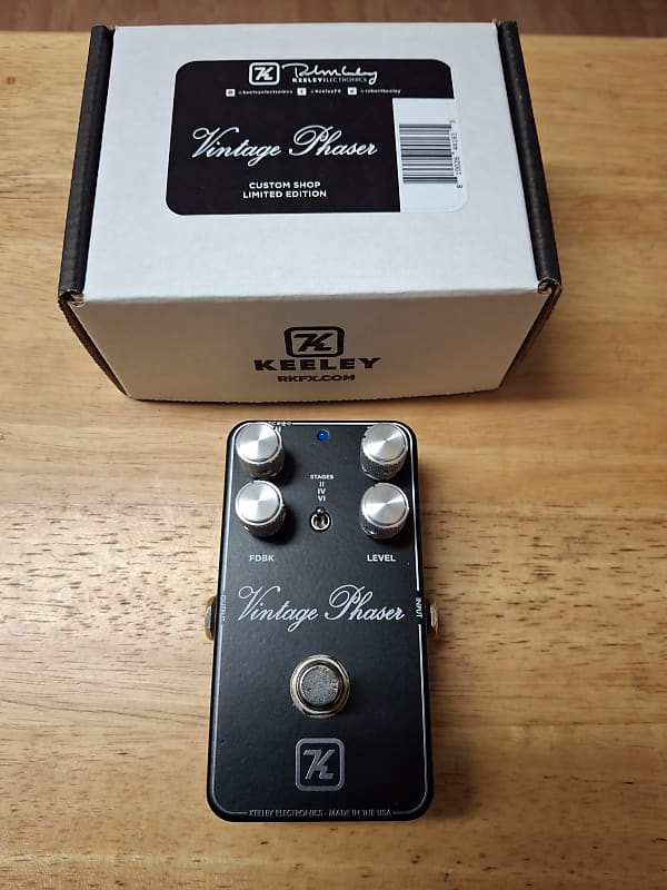 Keeley Custom shop chromolux phaser- Black | Reverb