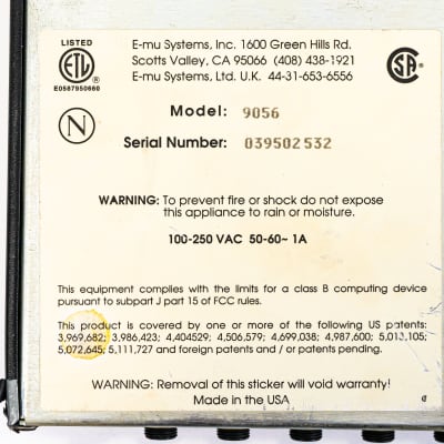 EMU Vintage Keys Plus Module 9056 Digital Rackmount MIDI | Reverb