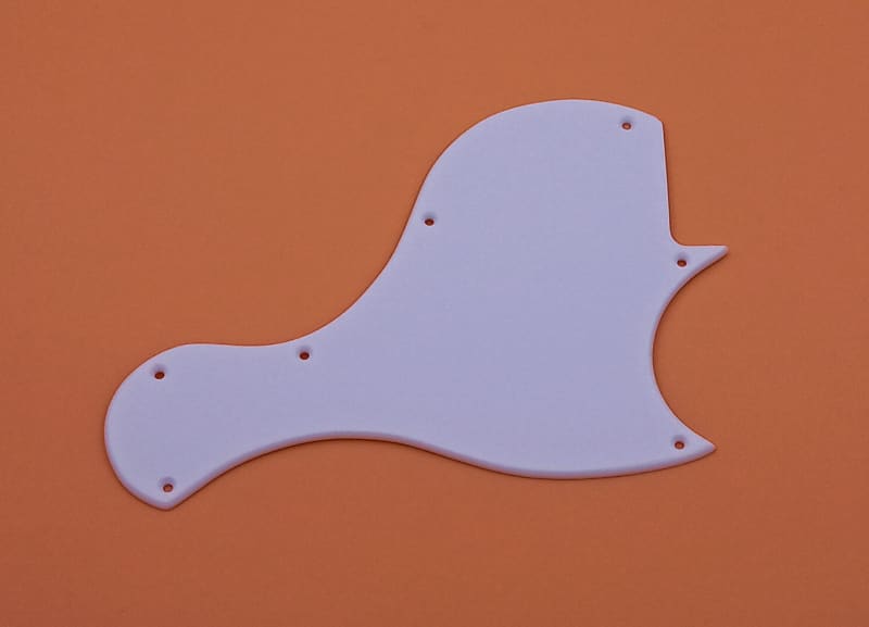 white acrylic pickguard for epiphone sg junior guitar | Reverb