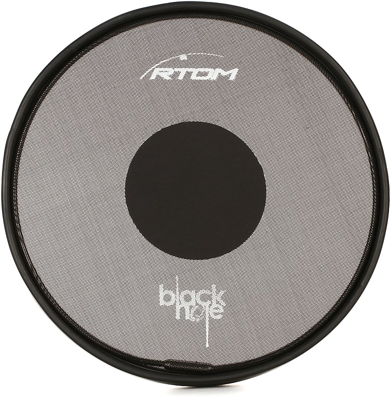 RTOM Black Hole Snap-on Mesh Practice Pad - 10" (2-pack) | Reverb