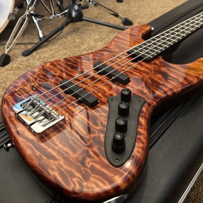 Modulus VJ4 2024 VIntage Jazz - 5A Quilted Maple Sienna | Reverb